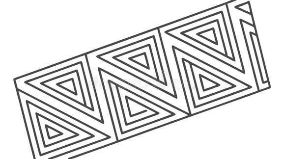 Interlocking Geometric Pattern of Triangles and Rectangles, Abstract ...