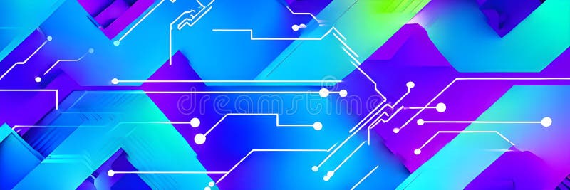 Interlocking Geometric Shapes that Morph into Circuits, Symbolizing AI ...