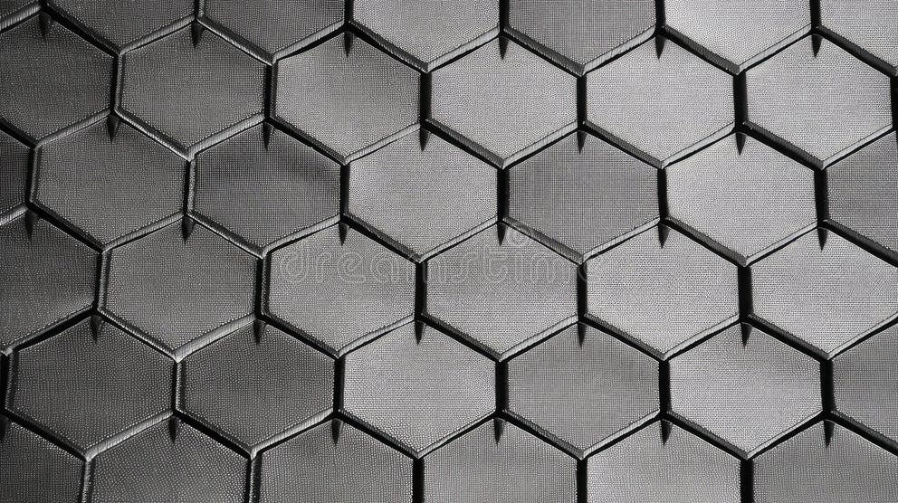 Interlocking Geometric Silver Stock Photo - Image of hexagons ...