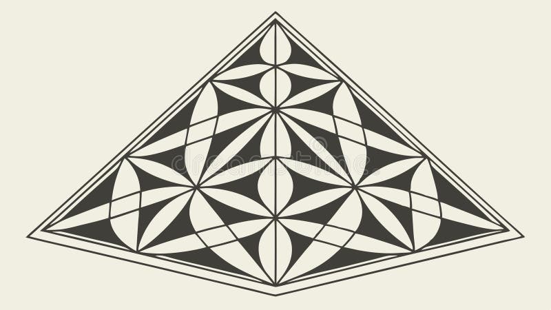 Interlocking Geometric Triangle Pattern, Abstract Design, Vector Design ...
