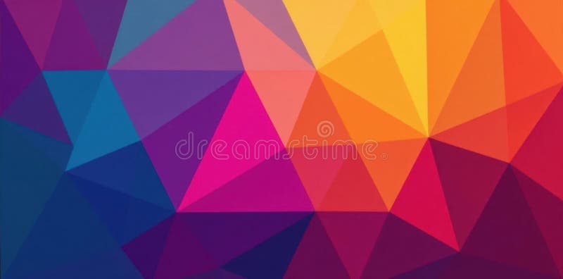Interlocking Geometric Triangles, Vibrant Hues, Backdrop, Shapes ...