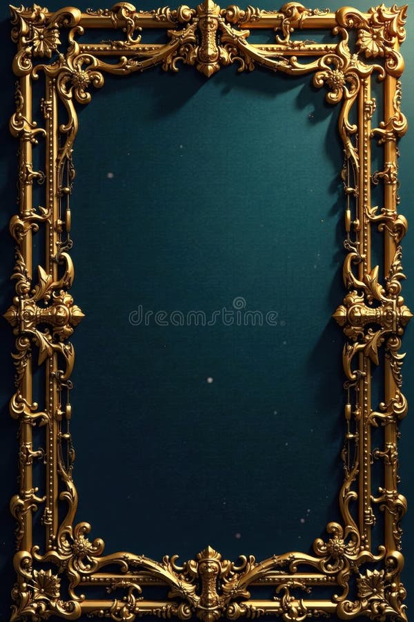 Interlocking Gold Geometric Lines, Ornate Frame , Shine, Abstract Stock ...