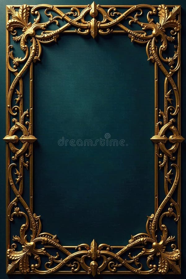 Interlocking Gold Geometric Lines, Ornate Frame , Texture, Frame ...