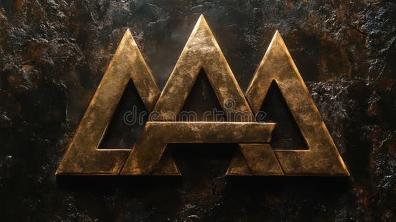 Interlocking Golden Triangles Stock Illustration - Illustration of ...