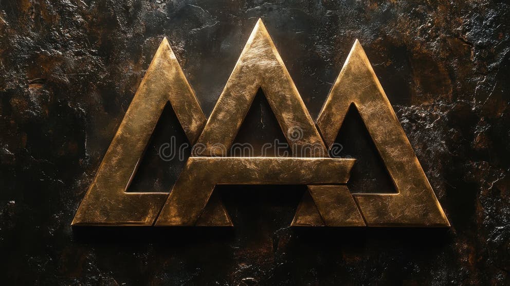 Interlocking Golden Triangles Stock Illustration - Illustration of ...