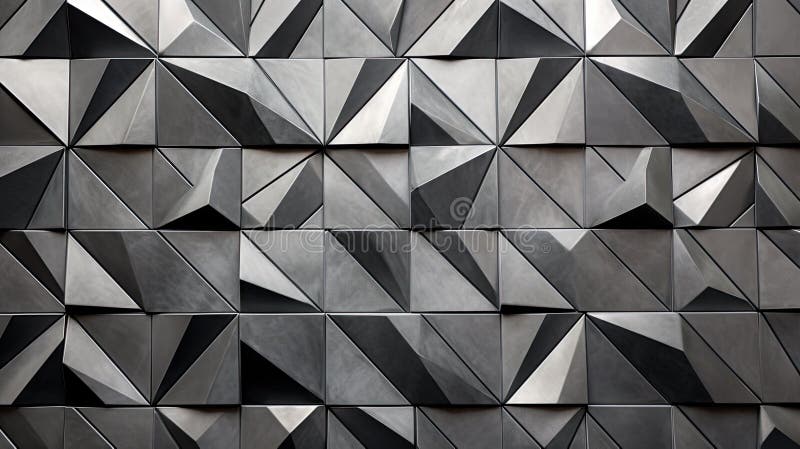 Interlocking Grey Geometric Stock Illustration - Illustration of ...