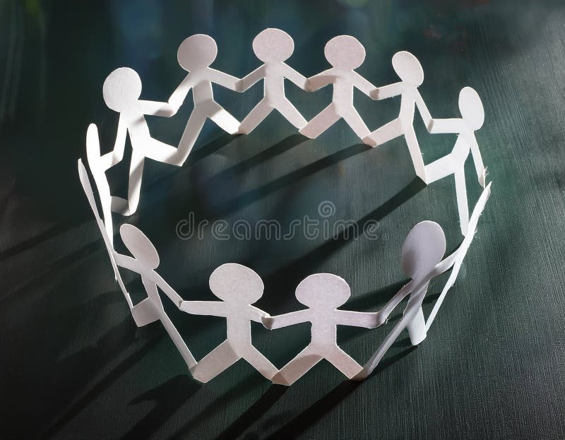 Interlocking Hands Forming a Circular Shape, Representing Unity in ...