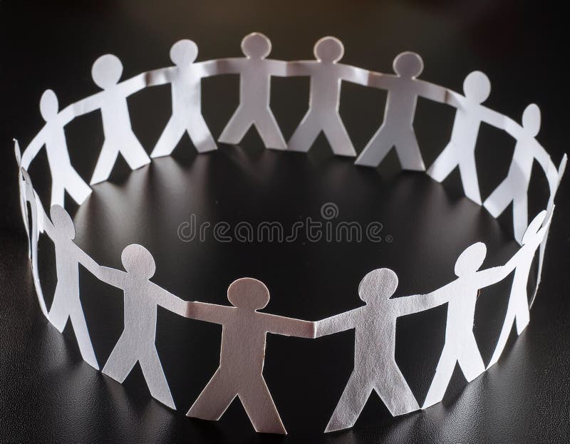 Interlocking Hands Forming a Circular Shape, Representing Unity in ...
