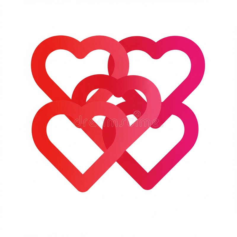 Love Interlocking Shapes Stock Illustrations – 120 Love Interlocking ...