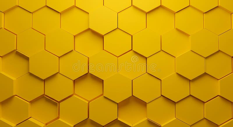Interlocking Hexagonal Tiles Form a Geometric Honeycomb Pattern in ...
