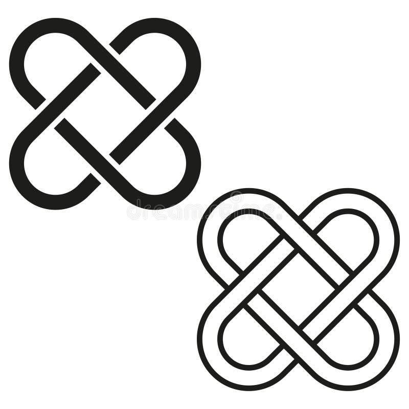 Interlocking Icon Set. Interconnection Symbol. Combine Sign Collection ...