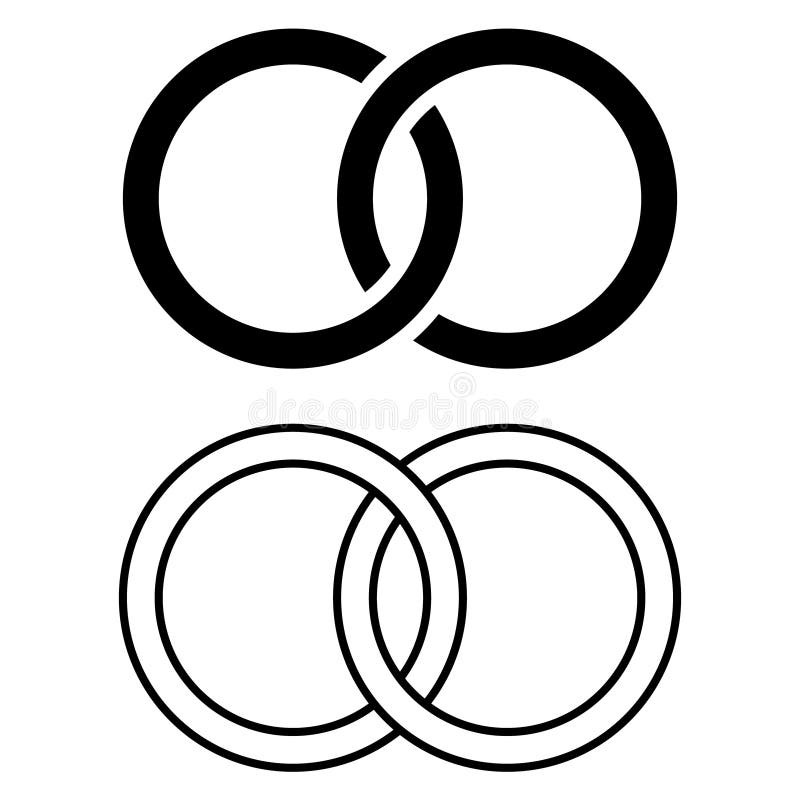 Interlocking Icon Vector Set. Combine Illustration Sign Collection ...