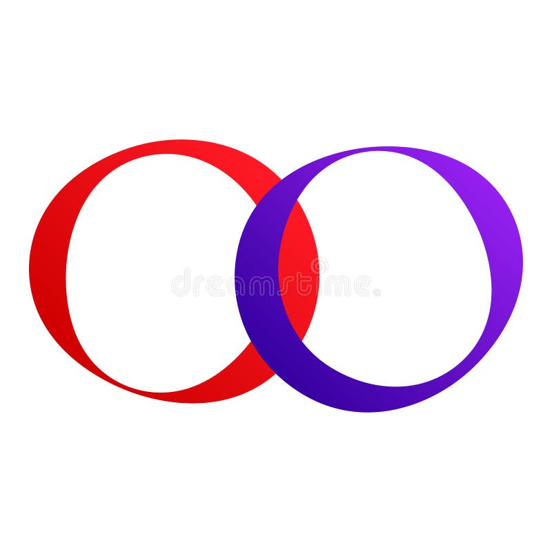 Interlocking, Interlace Circles Circular Geometric Icon, Logo Stock ...