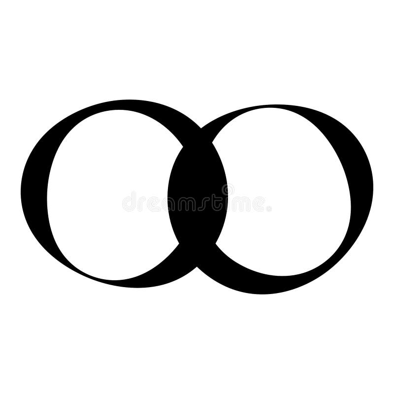 Interlocking, Interlace Circles Circular Geometric Icon, Logo Stock ...