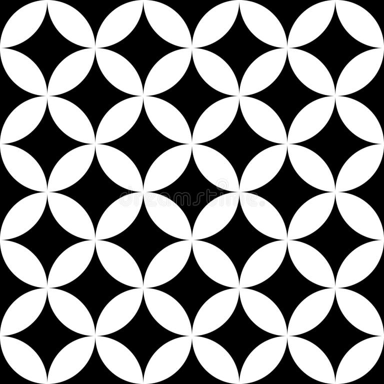 Interlocking, Intersecting Circles, Rings. Repeatable Seamless Pattern ...