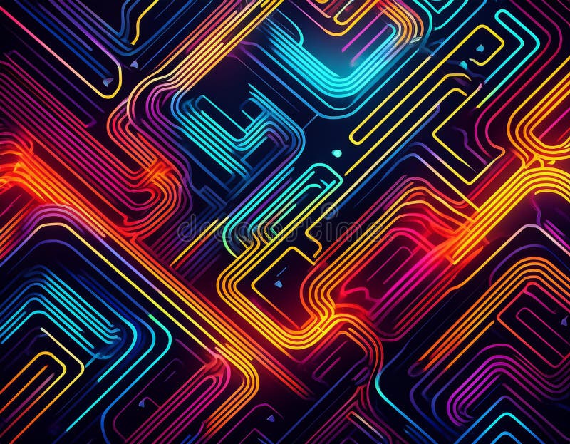 Interlocking Line Labyrinth Stock Photo - Image of geometric ...