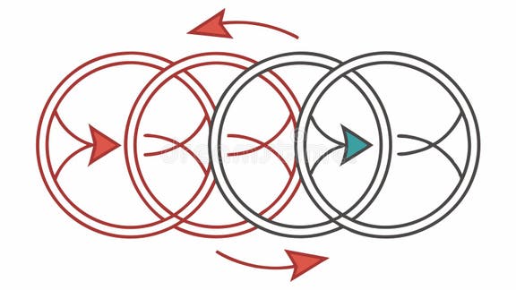 Interlocking Loop Arrows Vector Illustration, Cycles and Process ...