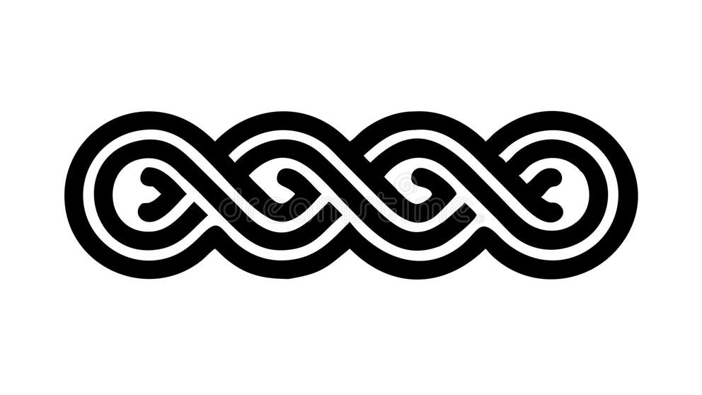 Interlocking Loops Celtic Knot Pattern, Vector Design Generative AI ...