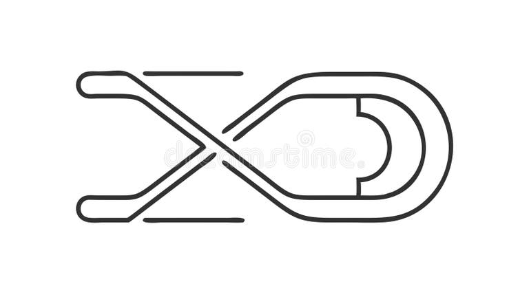 Interlocking Loops Icon for Connection and Infinity, Vector Design ...