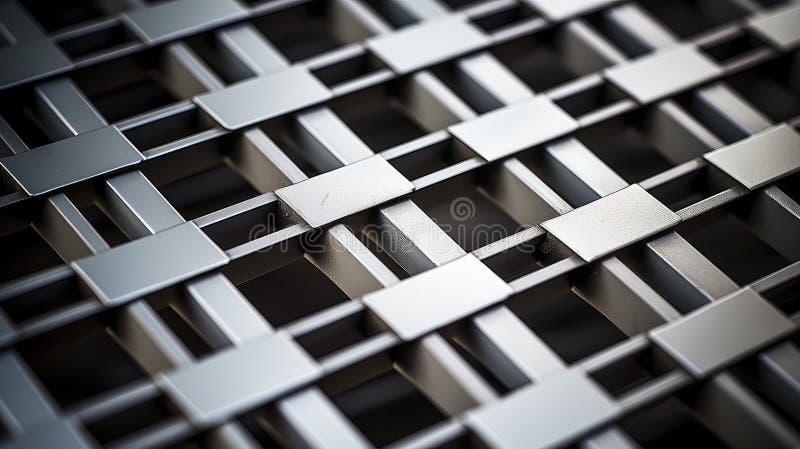 Interlocking Metal Grate Pattern Stock Illustration - Illustration of ...
