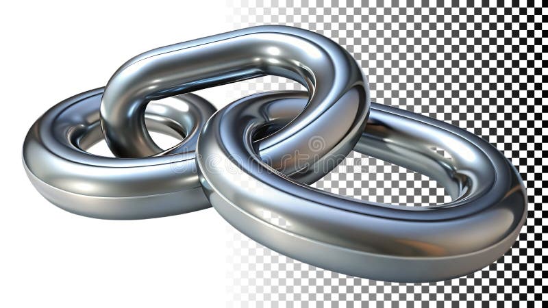 Interlocking Metal Rings Representing Connection Unity Link Strength ...