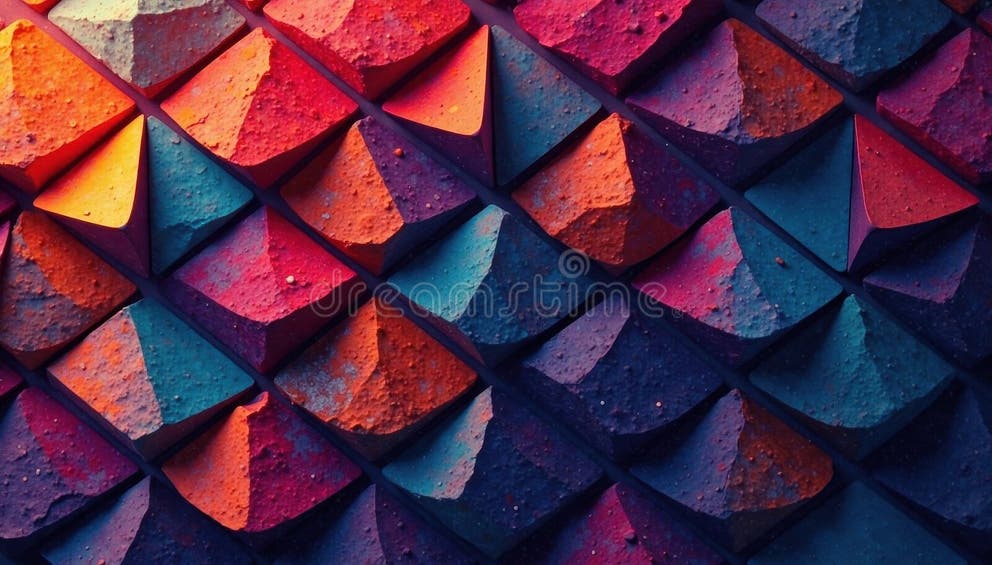 Interlocking Monochrome Geometric Forms, Creating a Seamless Design ...