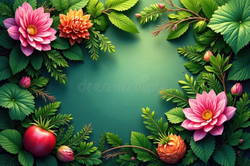 Interlocking Natural Elements Creating a Visual Rhythm , Nature ...