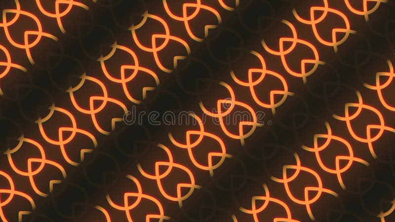 Interlocking Orange Circle Spiral Creates Mesmerizing Design Stock ...