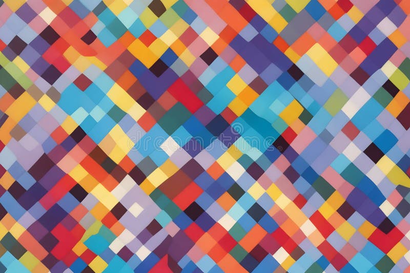 An Interlocking Pattern of Multi-colored Hues that Stretch Across a ...