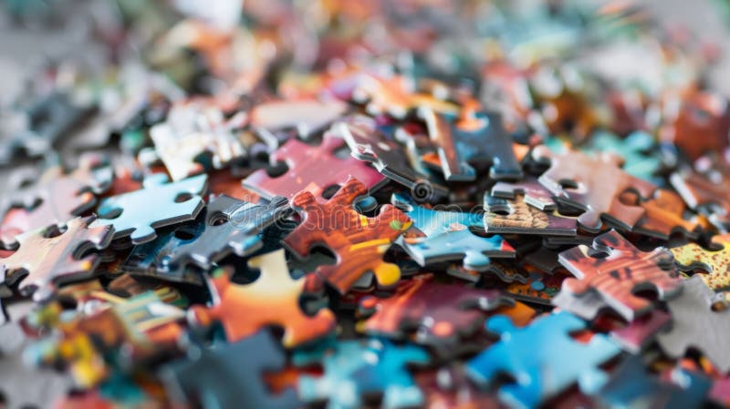 Interlocking Perspectives: Puzzle Pieces Unveiled Stock Photo - Image ...