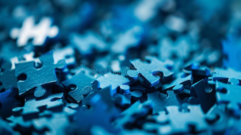 Interlocking Perspectives: Puzzle Pieces Unveiled Stock Photo - Image ...