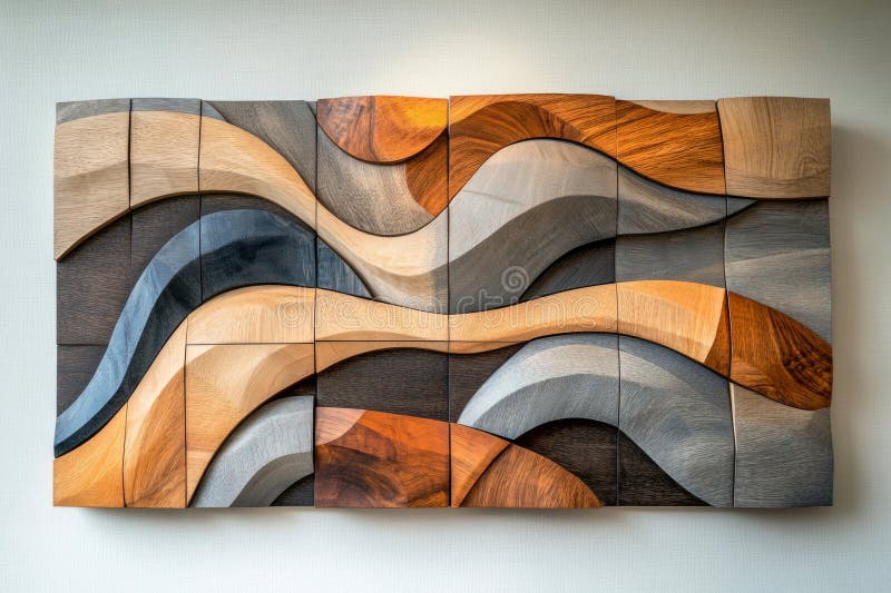 Interlocking Pieces of Wooden Art Create a Mesmerizing Visual Display ...