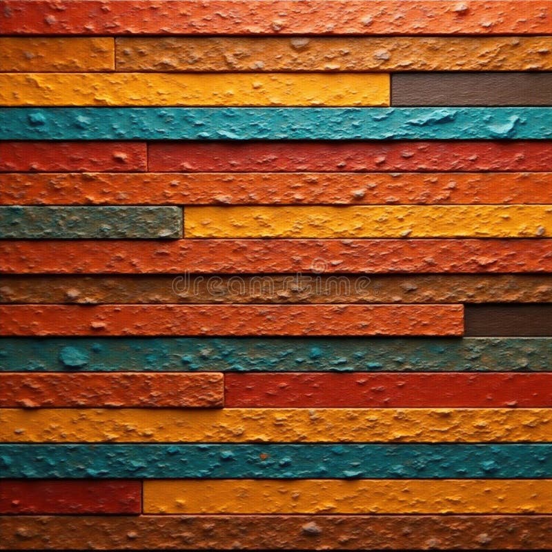 Interlocking, Polished Wood Strips in Horizontal Arrangement, Craft ...