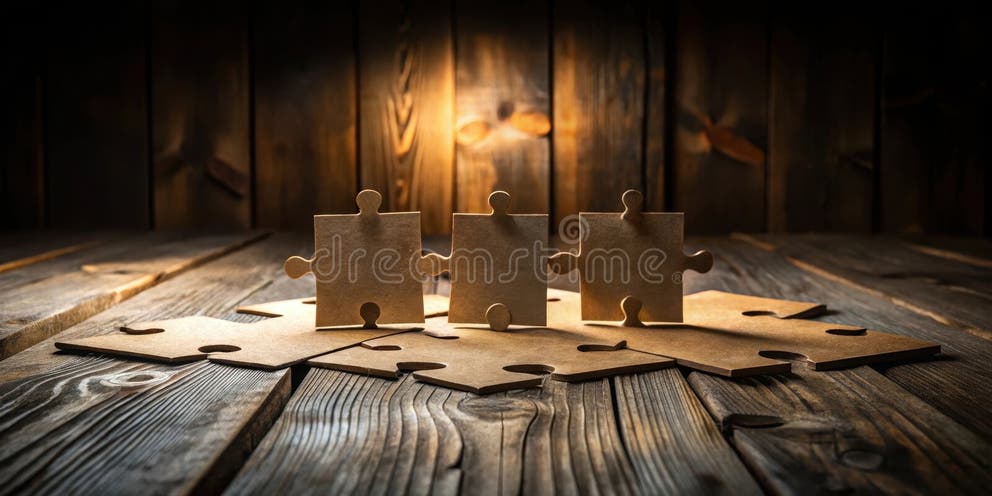 Interlocking Puzzle Pieces Symbolize Collaboration, Teamwork, and ...
