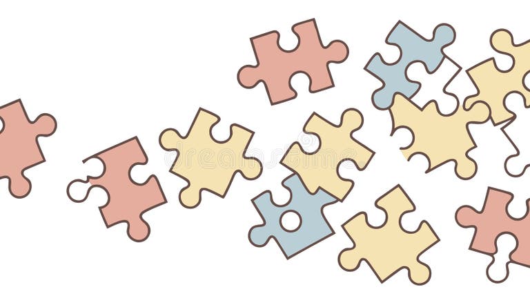 Interlocking Puzzle Pieces Teamwork Problem Solving Concept, Vector Design Generative AI Stock ...