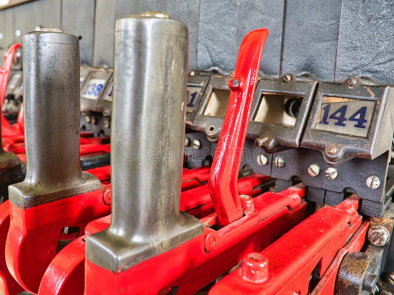 Interlocking Railroad Train Signal Switching Machine Stock Image ...