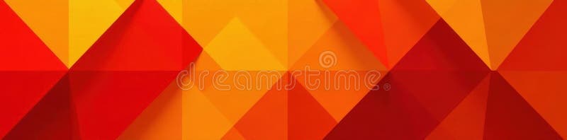 Interlocking Red and Yellow Triangles Form Dynamic Abstract Pattern ...
