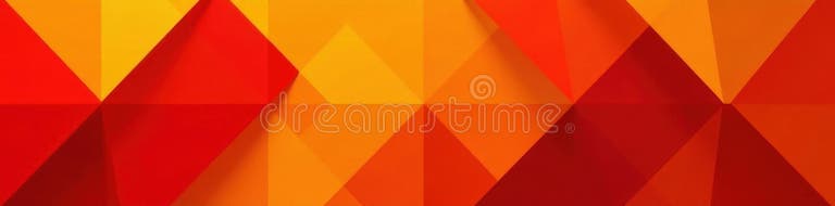 Interlocking Red and Yellow Triangles Form Dynamic Abstract Pattern ...