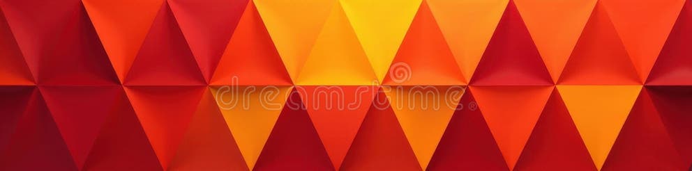 Interlocking Red and Yellow Triangles Form Vibrant Abstract Pattern ...