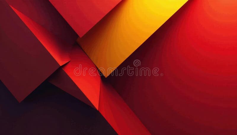 Interlocking Red and Yellow Triangles, Sharp Angles , Minimal, Shape ...