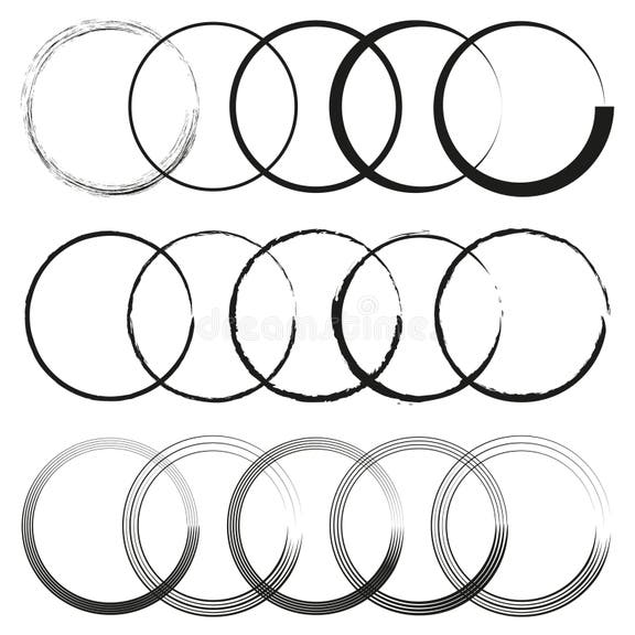 Interlocking Ring Pattern. Chain Link Design. Vector Circular Elements ...