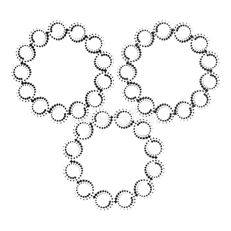 Interlocking Ring Pattern Stock Illustrations – 335 Interlocking Ring ...