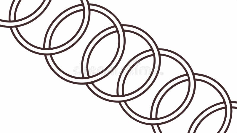 Interlocking Rings Abstract Connection Element, Vector Design ...