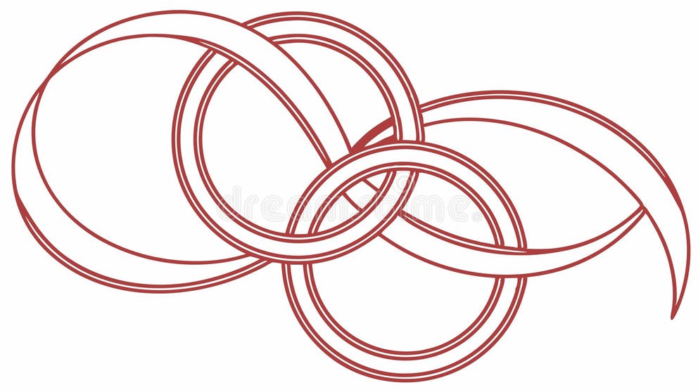 Interlocking Rings, Abstract Connection Vector Design, Vector Design ...