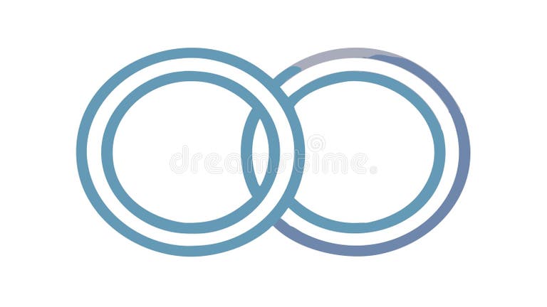 Interlocking Rings Icon, Connection Partnership, Vector Design ...