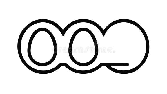 Interlocking Rings Symbol Icon Flat Design Connection Bond, Vector ...
