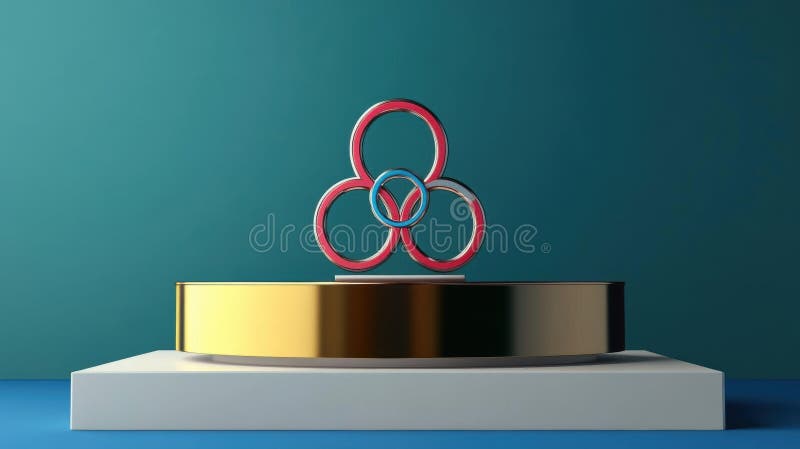 Interlocking Rings, Symbol of Unity, Connection, and Harmony Stock ...