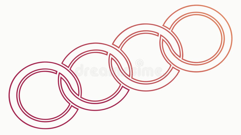 Interlocking Rings Vector for Unity, Connection Abstract Patterns. Vector Design Generative AI ...