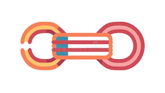 Interlocking Rope Connection Icon, Strong Unity, Collaborative Bond ...