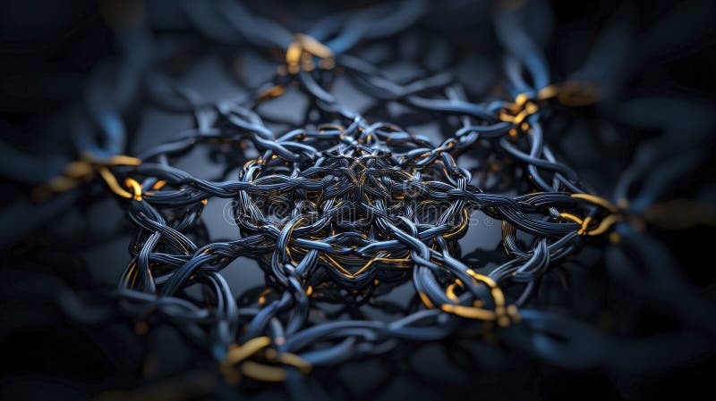 Interlocking Shapes Design Creative Space Digital Artwork Abstract ...